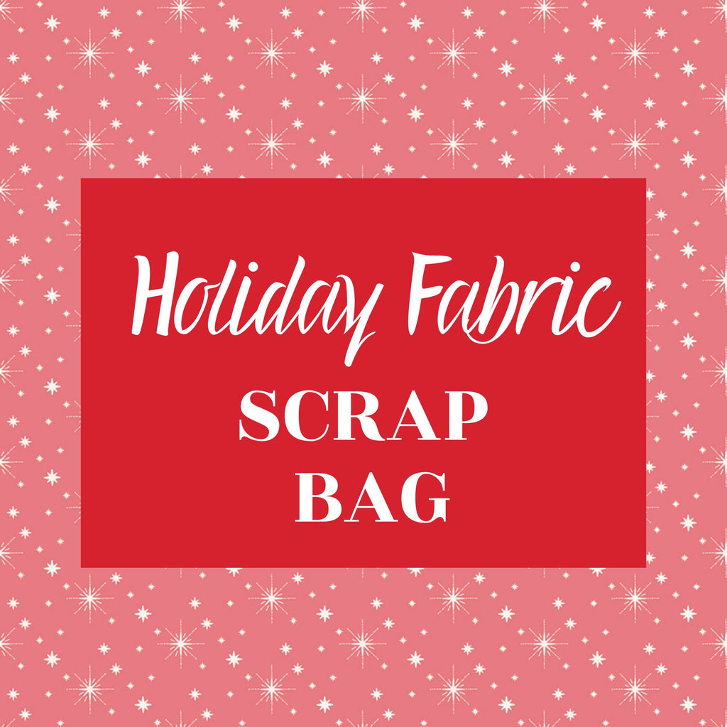 Holiday Fabric Scrap Bag | Choose Your Holiday Fabric | Two size optio ...