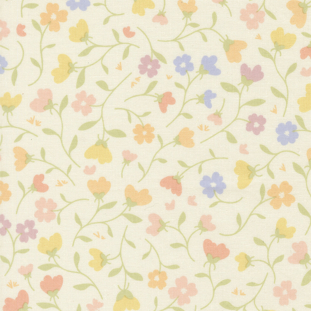 PRESALE Pastel Prairie Meadow Porcelain Yardage by My Sew Quilty Life ...