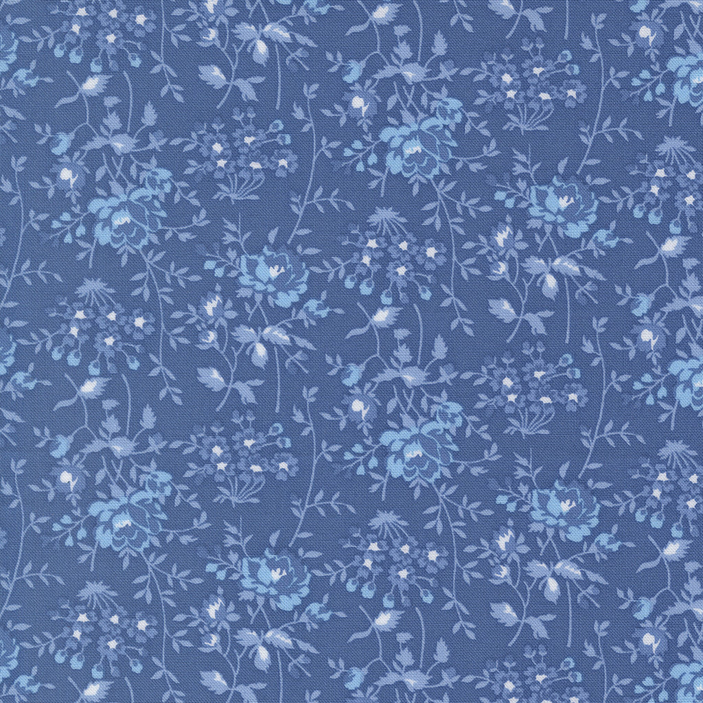 Blueprint Bloomsbury Sea Yardage by Camille Roskelley for Moda Fabrics ...