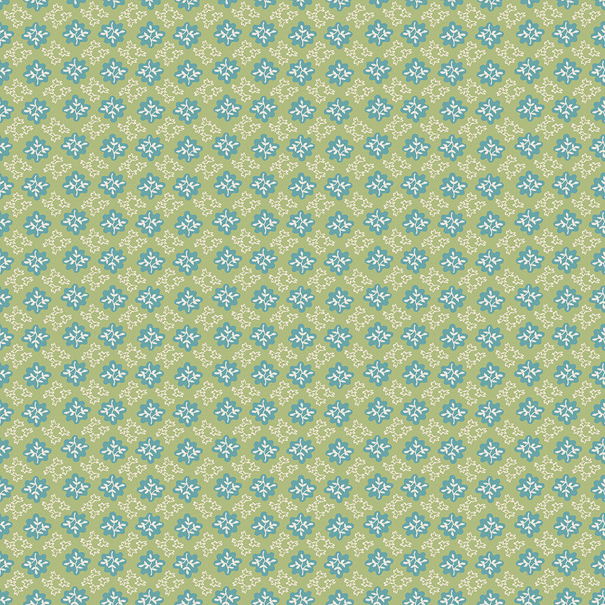 Piece & Plenty Vintage Lettuce Yardage by Lori Holt for Riley Blake De ...