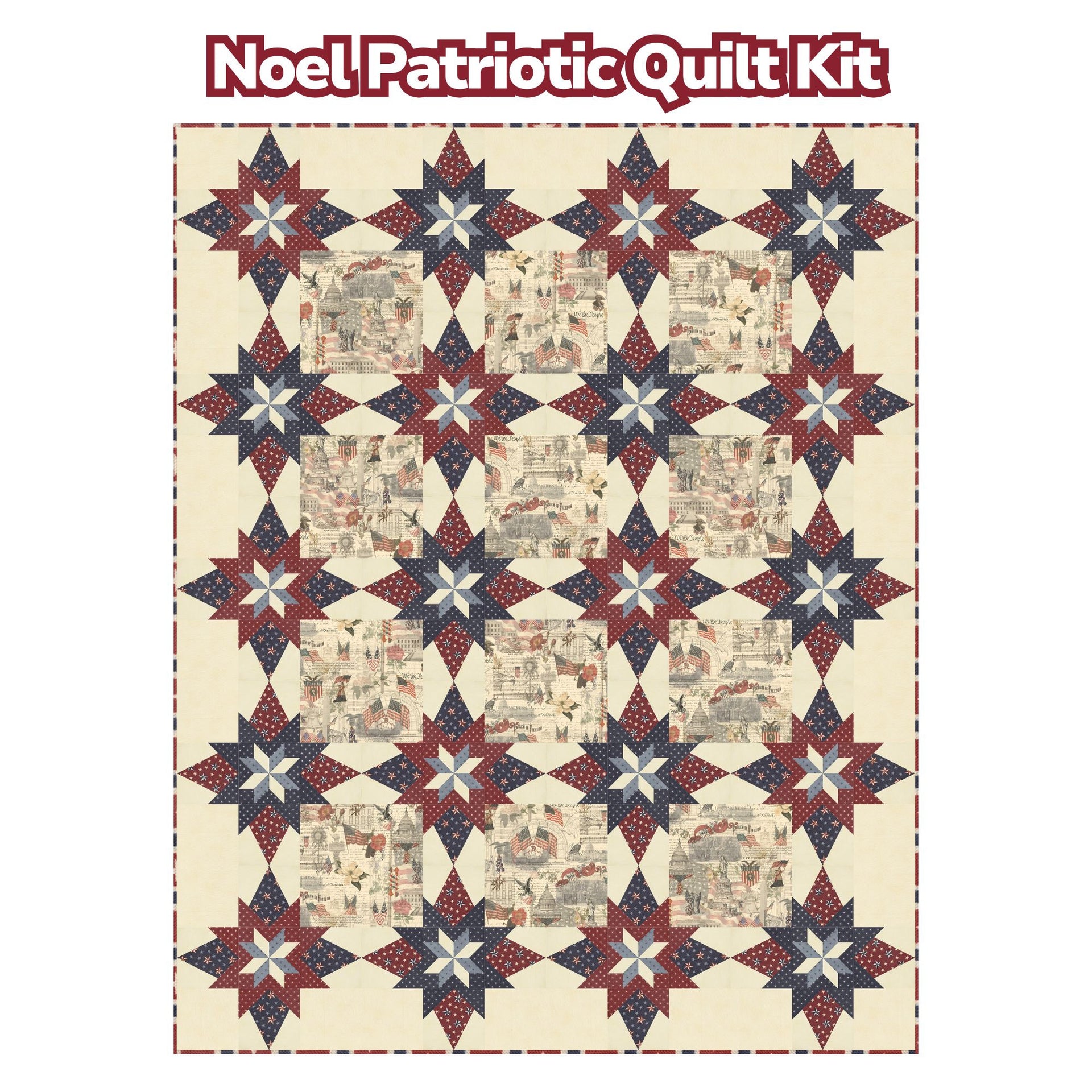 PRESALE Noel Quilt Kit Boxed With 3 Sisters Favorites Patriotic by 3 S ...