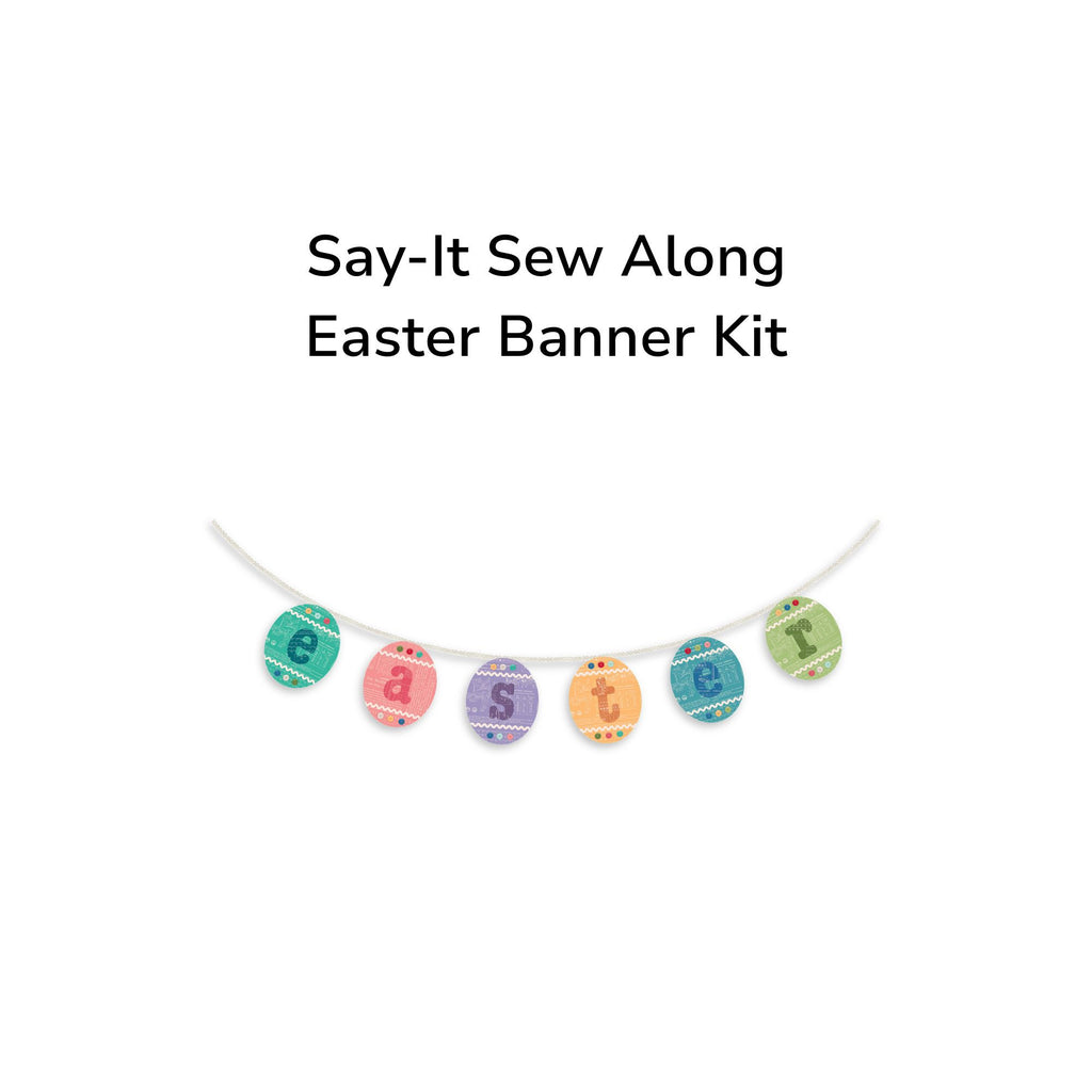 TYPE/ography Say-It Sew Along Easter Banner Quilt Kit by Lori Holt of ...