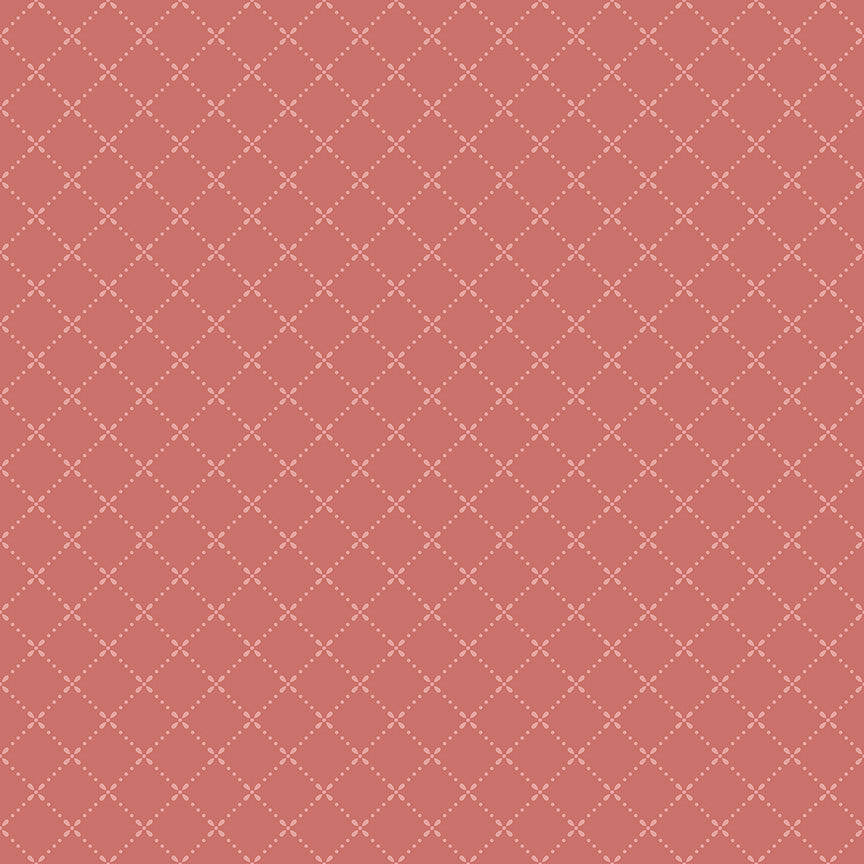 Mary Catherine Grid Faded Red Yardage by Amy Smart for Riley Blake Des ...