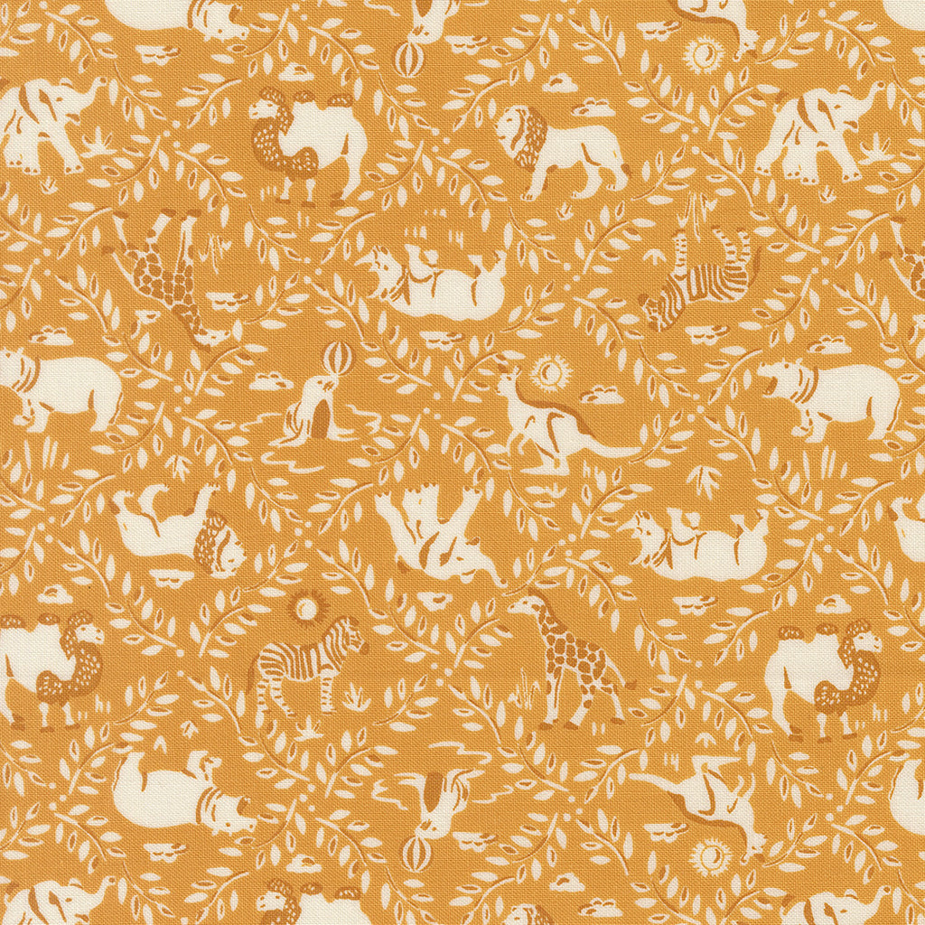 PRESALE Animal Park Fun Animal Crackers Canary Yardage by Stacy Iest H ...